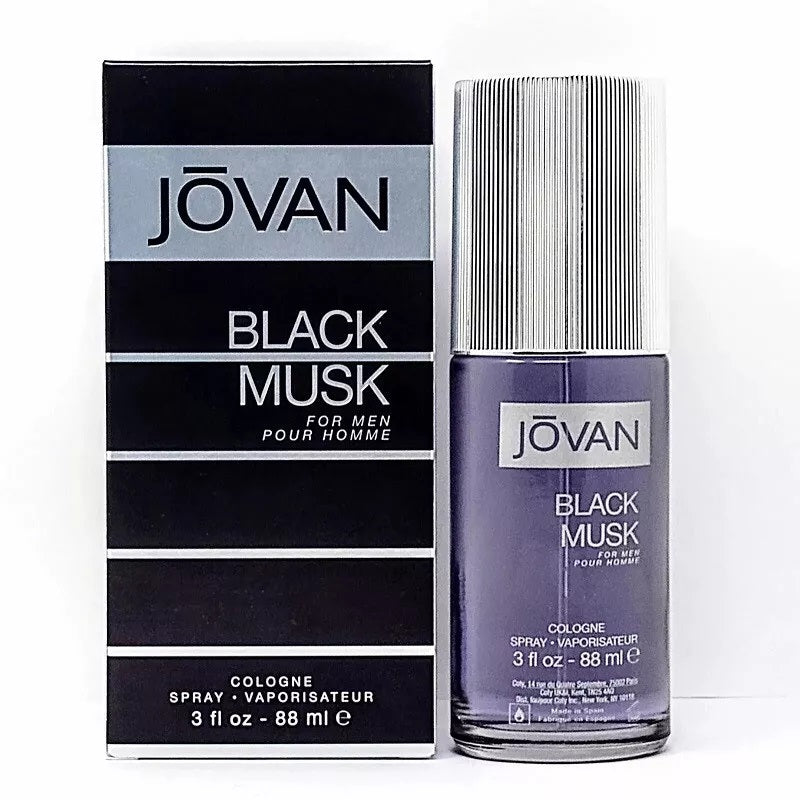Jovan Black Musk By Coty 3.0 oz 88 ml Cologne Spray Men – Perfume ...