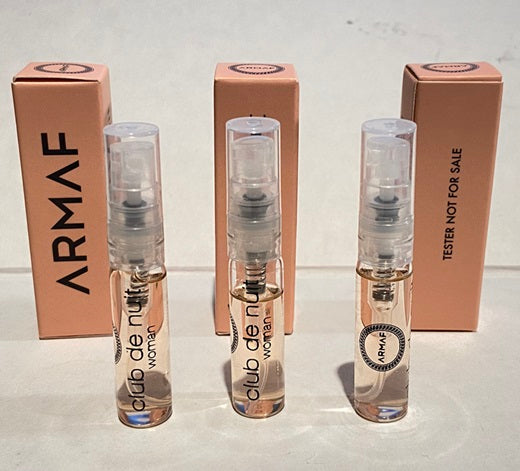 3x Armaf Club De Nuit Sample Vial Eau De Parfum Spray Women – Perfume ...